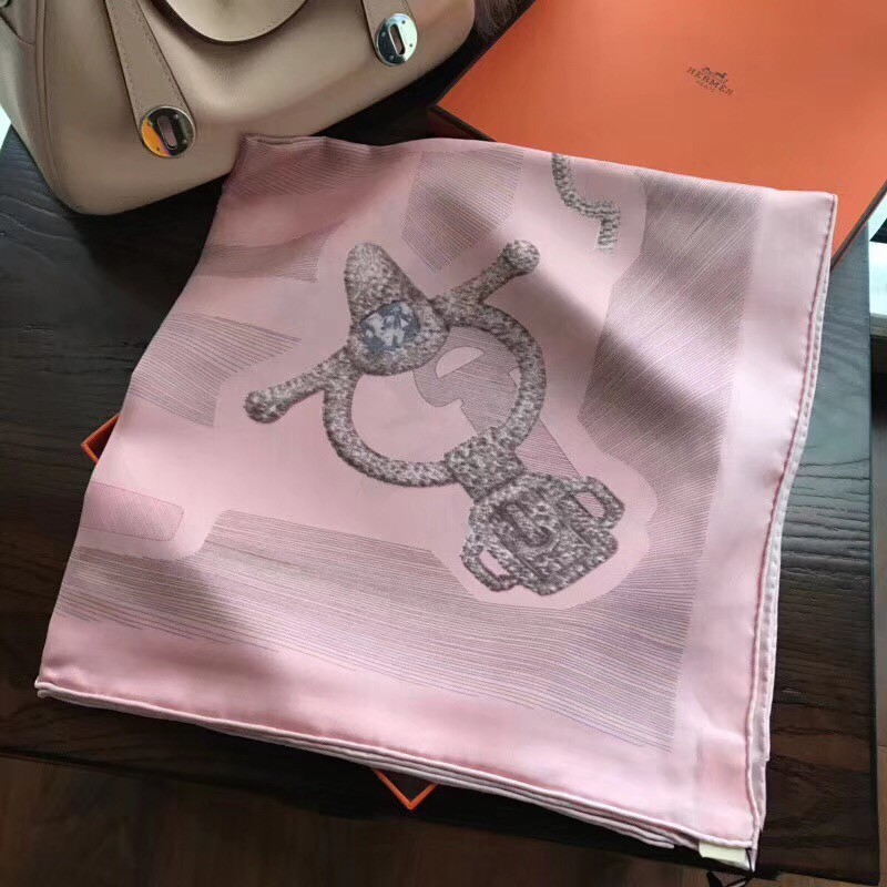 Replica Hermes Pink Etude pour une Parure de Gala Scarf QY01673 ...
