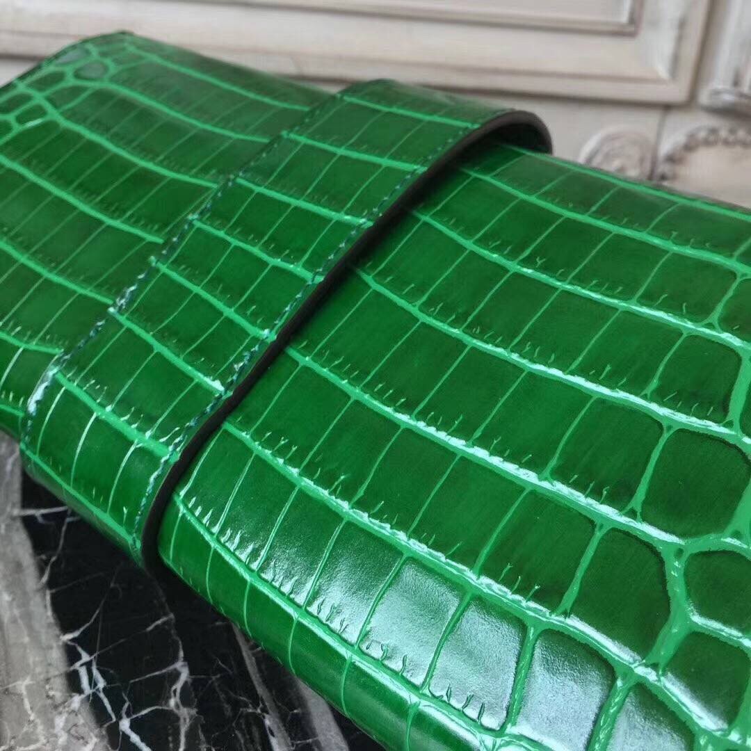 Hermes Medor Clutch Bag In Bamboo Crocodile Leather QY00139 | Hermes ...